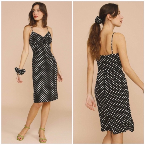 Rouje | Dresses | Rouje Evelyn Polka Dot Slip Dress | Poshmark